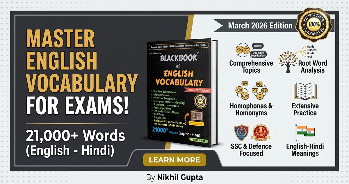 Blackbook of English Vocabulary March 2026 Edition by Nikhil Gupta ...